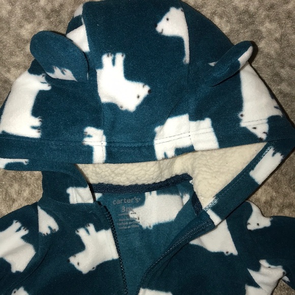 Carter's | Jackets & Coats | Carters 3m Polar Bear Fleece Hooded Jacket ...